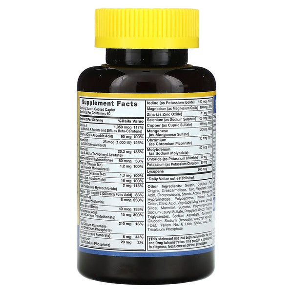 Abc Complete Men's Multivitamin Mineral 60 Coated Caplets – WELLNESS PRO