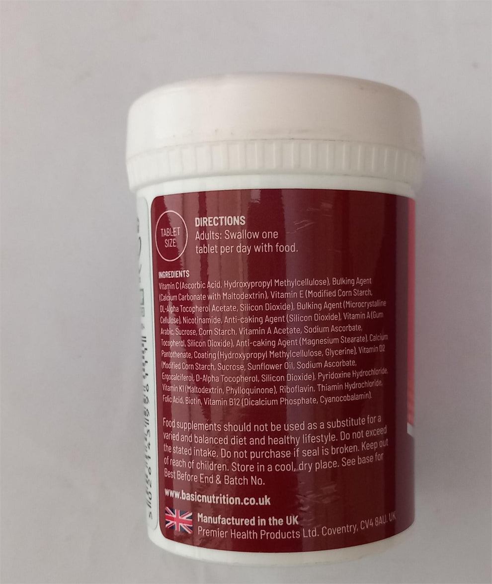 Basic Nutrition Multivitamins Minerals 60 Tablets – WELLNESS PRO